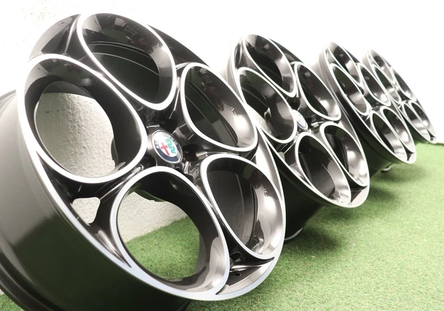 4 ALLOY WHEELS Original 19 Alfa Romeo Giulia 156144302 156144299 8J 9J ...