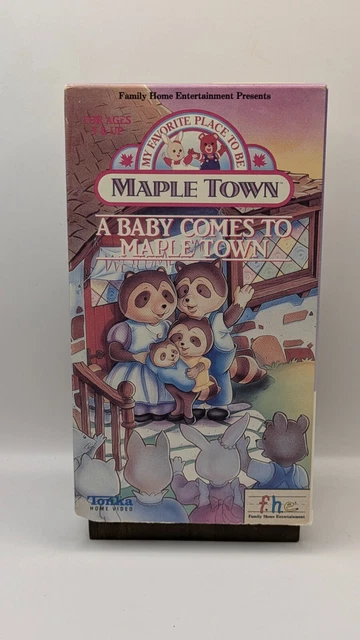 MAPLE TOWN (VHS 1998) A Baby Comes To Maple Town f.h.e. Oop and RARE £ ...