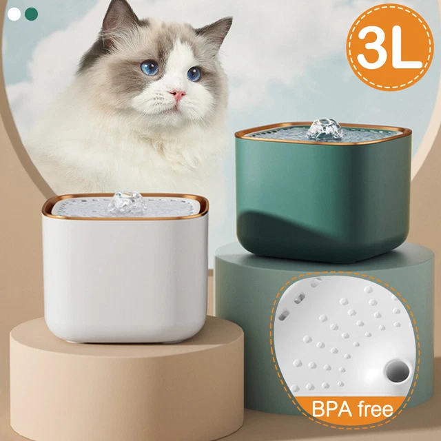3L HAUSTIERE BRUNNEN Automatischer Wasserspender mit Filter für Katzen Hunde USB EUR 22,39 ...