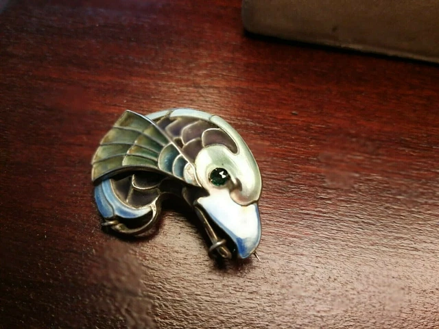 MEYLE&MAYER BROOCH ART Nouveau Germany Jugendstil 900 Silver Depose ...
