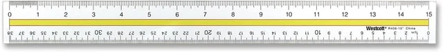 ACRYLIC DATA HIGHLIGHT Reading Ruler With Tinted Guide, 15" Clear $5.58 ...