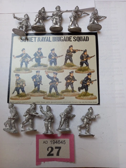 28MM WARLORD GAMES WW2 Soviet Naval Brigade Squad Bolt Action Russian £ ...