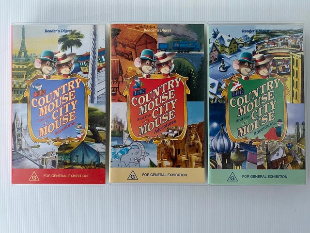 COUNTRY MOUSE AND the City Mouse Adventures VHS Volumes 1-3 £34.40 ...