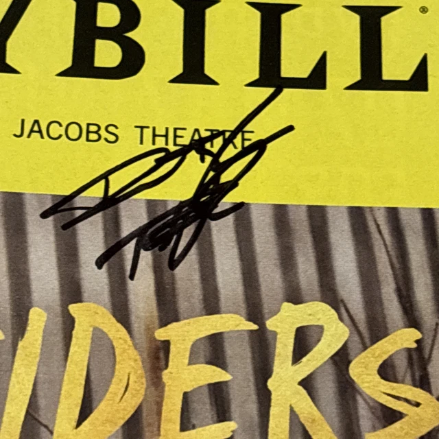 OUTSIDERS MUSICAL PLAYBILL Ticket 13 November 2025 Broadway SIGNED Eli ...