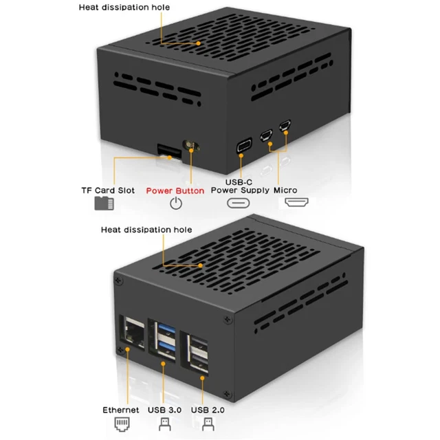 FOR 5 Case (P579-V3) Support PCIe M.2 NVMe SSD Shield Top X1001 / X1003 ...