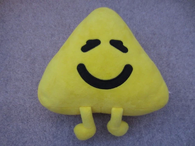 CBEEBIES MR MISTER Maker I Am A Triangle Yellow Shape Soft Plush Toy 10 ...