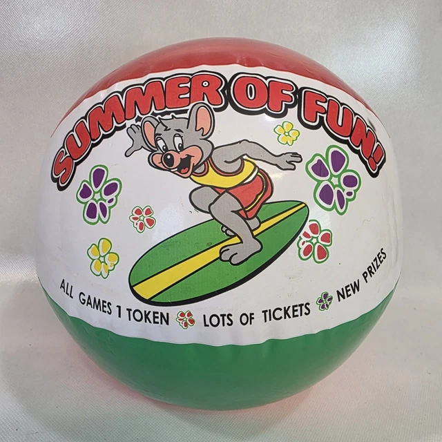 OFFICIAL CHUCK E Cheese Mini Beach Ball Summer of Fun Pass £14.62 ...