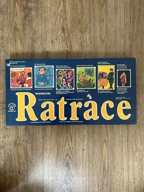 VINTAGE RAT RACE Board Game, Waddingtons - 100% Complete with ...