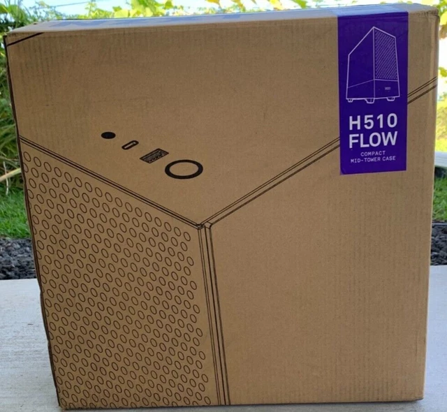 NZXT H510 FLOW CA-H52FW-01 Compact ATX Mid-Tower PC Gaming Case ...