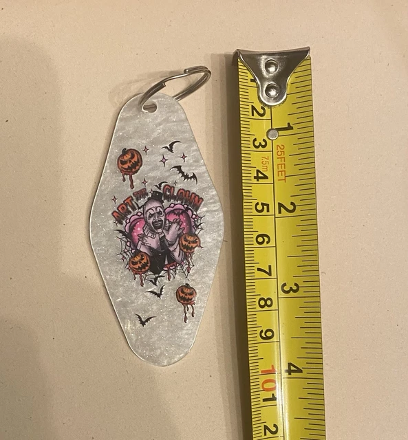 TERRIFIER ART THE Clown Double Sided Hotel Style Key Fob Hand Made ...