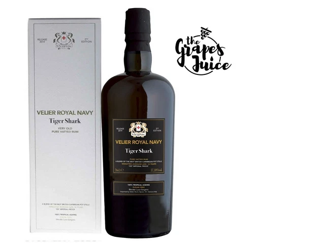 VELIER MARINE ROYAL Tiger Shark Rum Release 2019 Pure Vatted Rhum ...