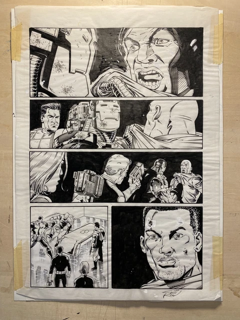 IRON MAN ORIGINAL Comic Art by Gabriel Hardman (Gecko) inks by Scott ...