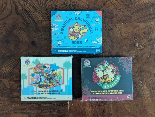 POKEMON 2025 ANAHEIM Worlds Exclusive Coin Damage Counter Dice Marker ...