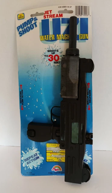 AGGLO UZI WATER Machine Gun Vintage New In Package £9.46 - PicClick UK