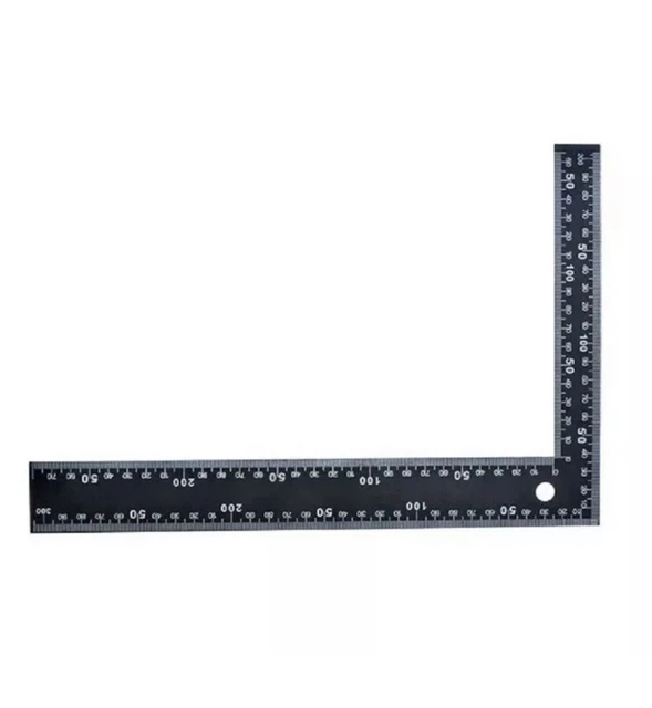 RIGHT ANGLE FRAMING SQUARE HEAVY DUTY L shape RULER 12X8 2-SIDED with ...