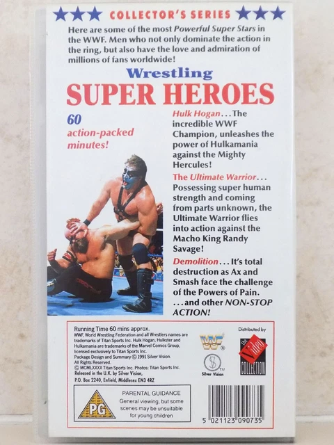 WWF WRESTLING SUPER Heroes Wrestling Video Vhs Tape Wwe Ultimate Warrior £6.99 - PicClick UK