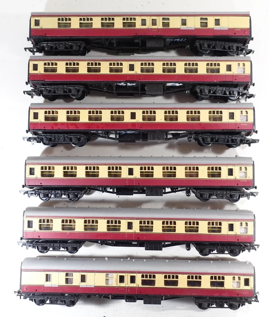 MAINLINE 6 X BR MK1 Red Cream Coaches £18.99 - PicClick UK