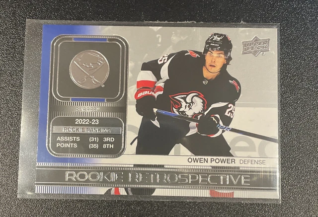 OWEN POWER 2023-24 Upper Deck Series 1 Rookie Retrospective RC #RR-5 ...
