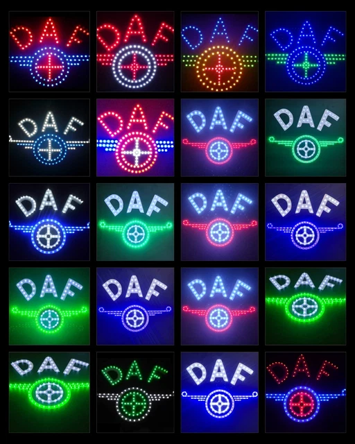 SCANIA TRUCK / LORRY LED LOGO LIGHT BOARD CABIN LED SIGN 50x50cm + FREE ...