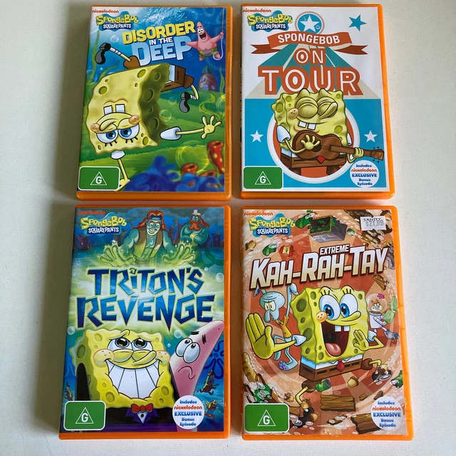 4X SPONGEBOB SQUAREPANTS DVD Mixed Lot Bundle Nickelodeon, Pal Region 4 ...