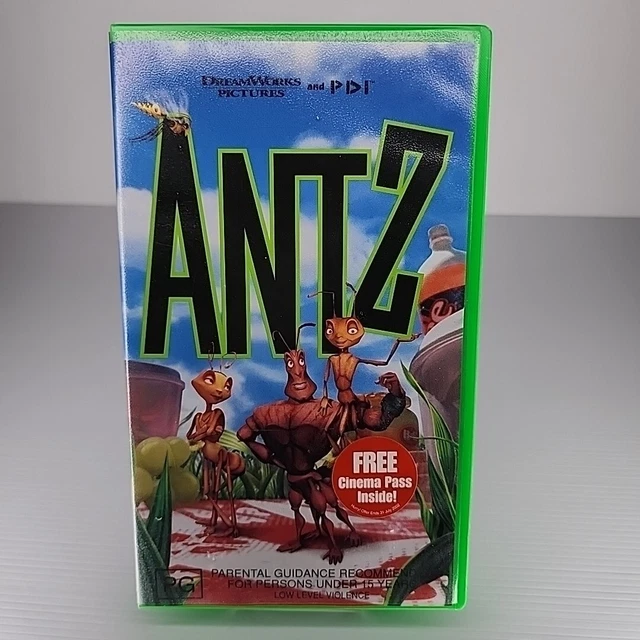 ANTZ, DREAMWORKS, VHS Tape, Vintage Video, Movie, PG, 1998 kids family ...