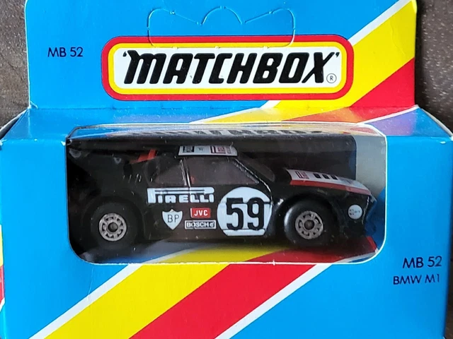 ORIGINAL MATCHBOX 1983 - BMW M1 "Pirelli" dans son emballage d'origine ...