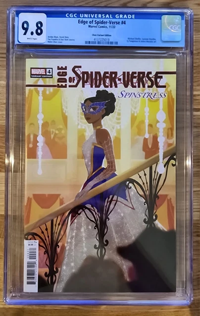 EDGE OF SPIDER-VERSE #4 variante Helen Chin Spinstress 1er imprimé CGC ...