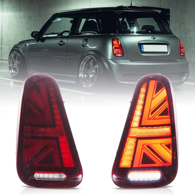 VLAND LED RED Tail Lights For 2001-2006 BMW Mini Cooper R50 R52 R53 ...