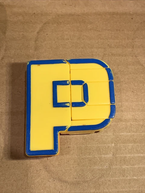 ALPHABOTS TRANSFORMERS ROBOTS Alphabet Letters Numbers - Letter P Only ...