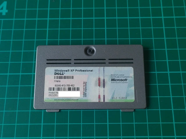 GENUINE WINDOWS XP Professional License Key COA Sticker Product Code ...