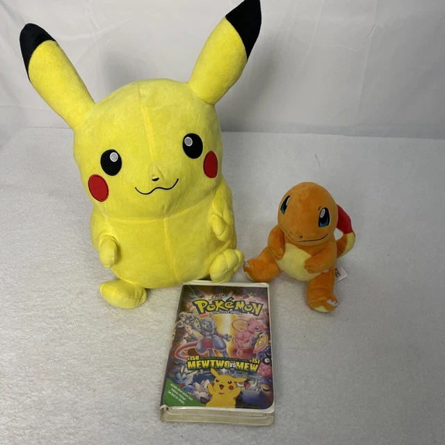 POKÉMON THE FIRST Movie VHS + 2 Stuffed Characters. Mew Two Vs Mew ...