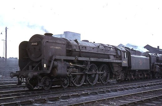 ORIGINAL COLOUR SLIDE of 70042 BR Britannia steam loco £4.99 - PicClick UK