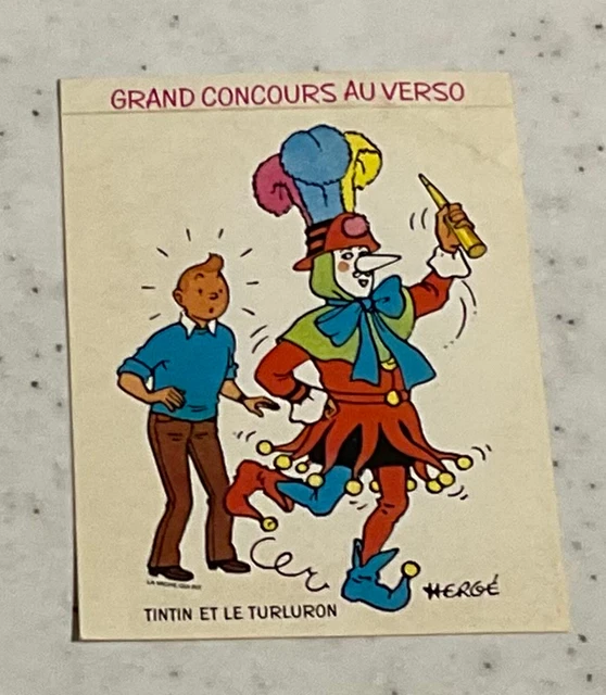 AUTOCOLLANT / STICKER HADDOCK MILOU TINTIN VACHE QUI RIT vintage EUR 3 ...