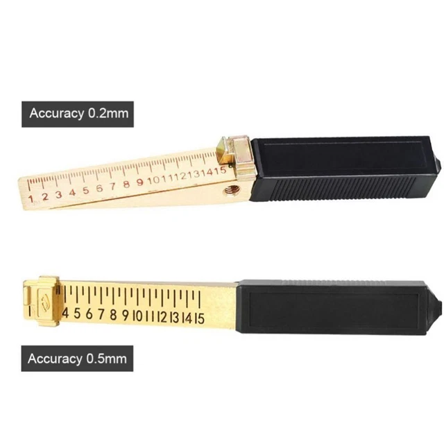 WEDGE SHAPED TAPER Feet Gauge Vernier Gauge Feeler Gauge Gap Ruler EUR ...