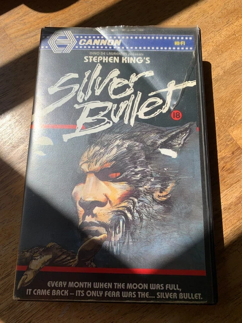 STEPHEN KING SILVER Bullet VHS tape original Big Box (1986) Cannon EUR ...