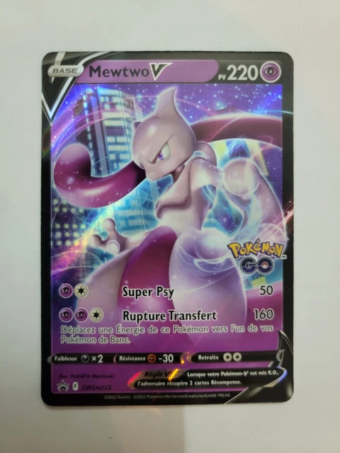 CARTE POKÉMON MEWTWO V PROMO - Epée & Bouclier SWSH223 - FR Excellente ...