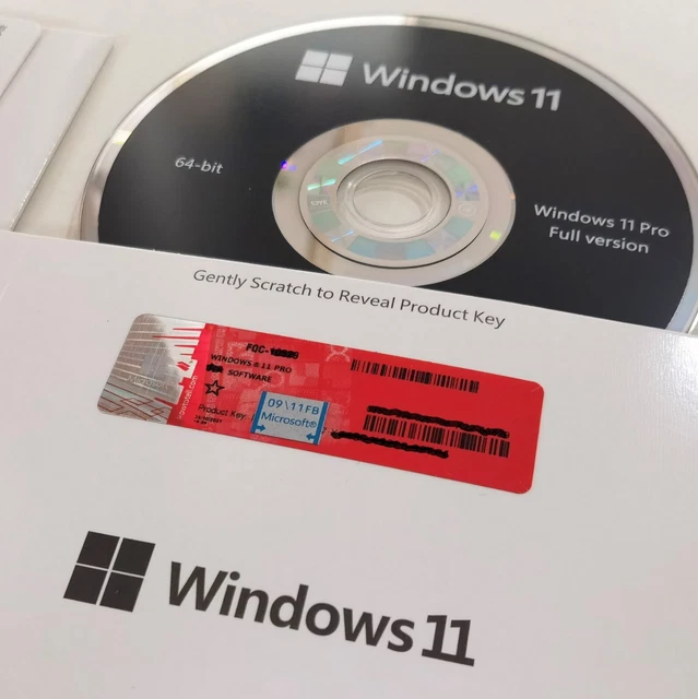 GENUINE WINDOWS 11 64bit DVD DSP 1pk Eng Int Brand New/Sealed Win UK ...