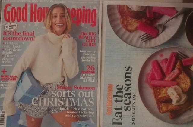 GOOD HOUSEKEEPING MAGAZINE January 2026 With Free Calendar Brand New ...