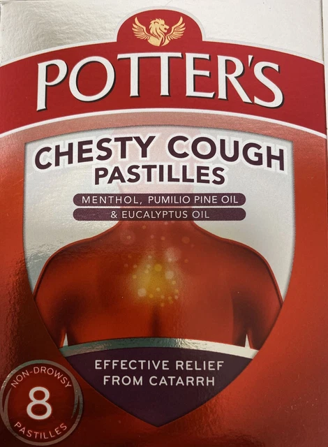 CHESTY COUGH PASTILLES menthol pumilio pine oil eucalyptus oil, non ...