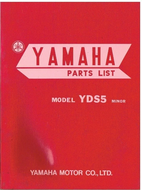 YAMAHA YDS5 MINOR Original 1968 Factory Illustrated Parts List £59.99 - PicClick UK