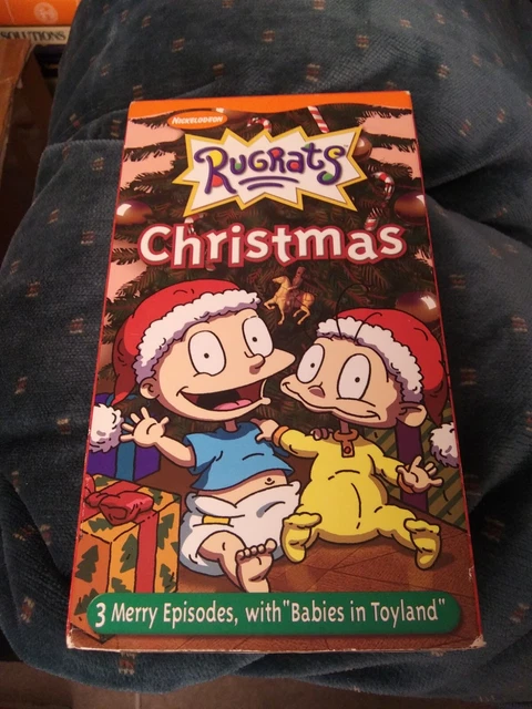 RUGRATS CHRISTMAS RARE Nickelodeon 2002 VHS "Babies In Toyland" "Cuddle ...