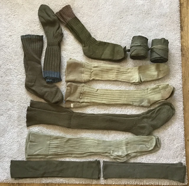 ORIGINAL WWII ROYAL Canadian Army Wool Socks, Gaiters & Puttees. $157. ...