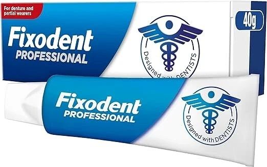 BEST FIXODENT PROFESSIONAL Denture Adhesive Cream Fixdont's Best Hold ...