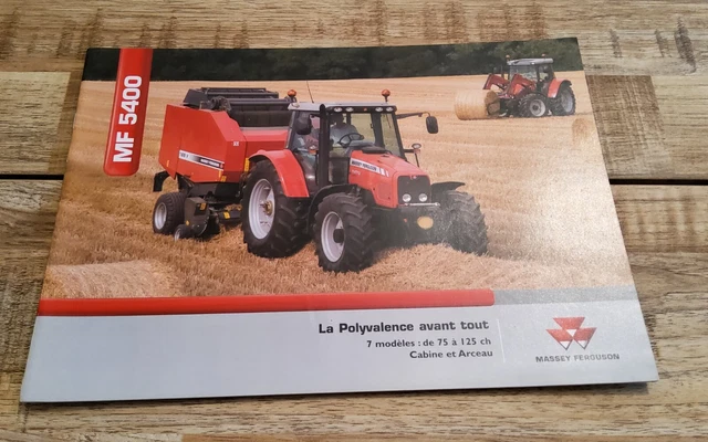 PROSPECTUS BROCHURE CATALOGUE massey ferguson tracteur série mf 5400 EUR 7,99 - PicClick DE