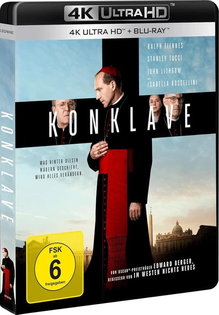 KONKLAVE UHD (BLU-RAY) Ralph Fiennes Stanley Tucci Edward Berger EUR 42,00 - PicClick DE