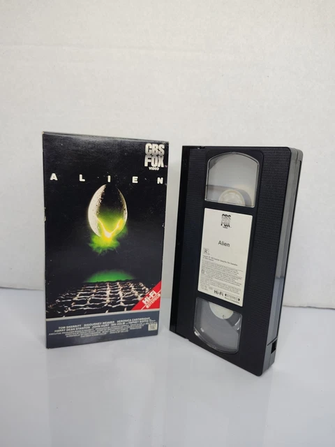 ALIEN (VHS, 1984) CBS Fox Hi-Fi Stereo Red Label Video Hard To Find ...