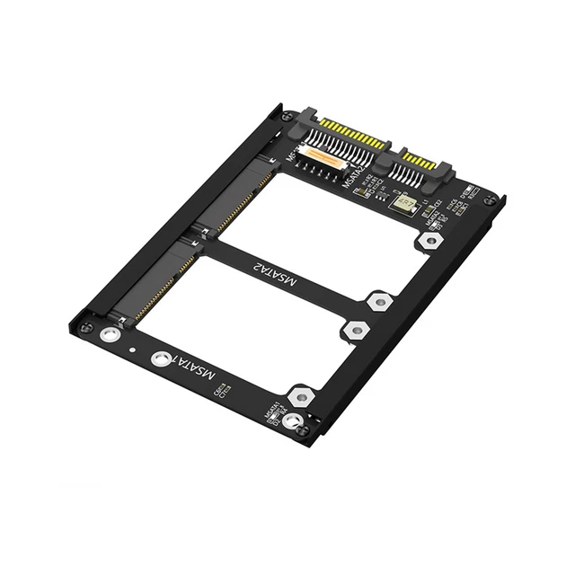 DUAL MSATA SSD to 2.5Inch SATA III with Frame Bracket - Retain MSATA ...