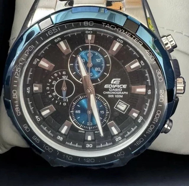 CASIO EDIFICE Chronograph Wr 100M Quartz Men Watch EUR 52,56 - PicClick DE