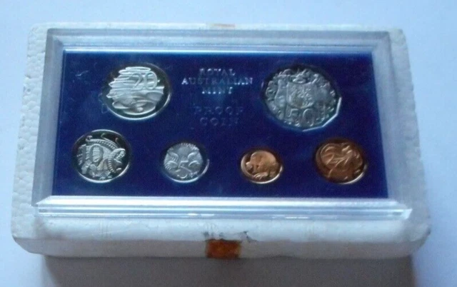 1978 PROOF SET, Royal Australian Mint with foams and certificate $32.00 - PicClick AU