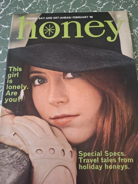 RARE VINTAGE HONEY Magazine FEBRUARY 1968 Fashion Beauty Swinging 60s £ ...